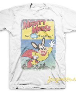Mighty Mouse - The New Adventure T-Shirt Size S,M,L,XL,2XL,3XL ...