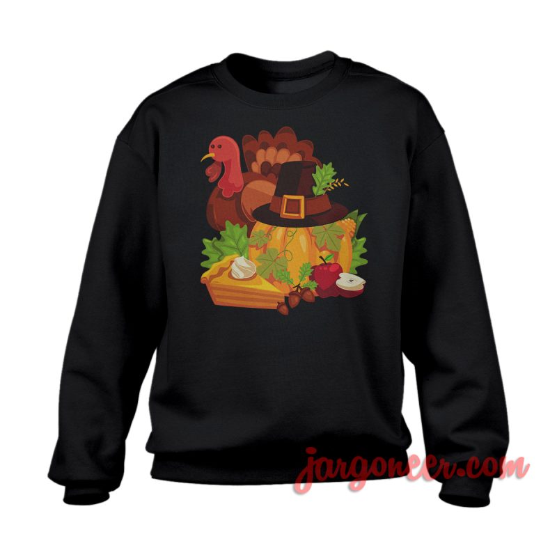 Happy Thanksgiving Elements Sweatshirt Cool Designs Ready For Men or ...