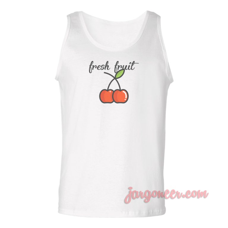 Cherry Fresh Fruit Unisex Adult Tank Top - Design by Jargoneer.com